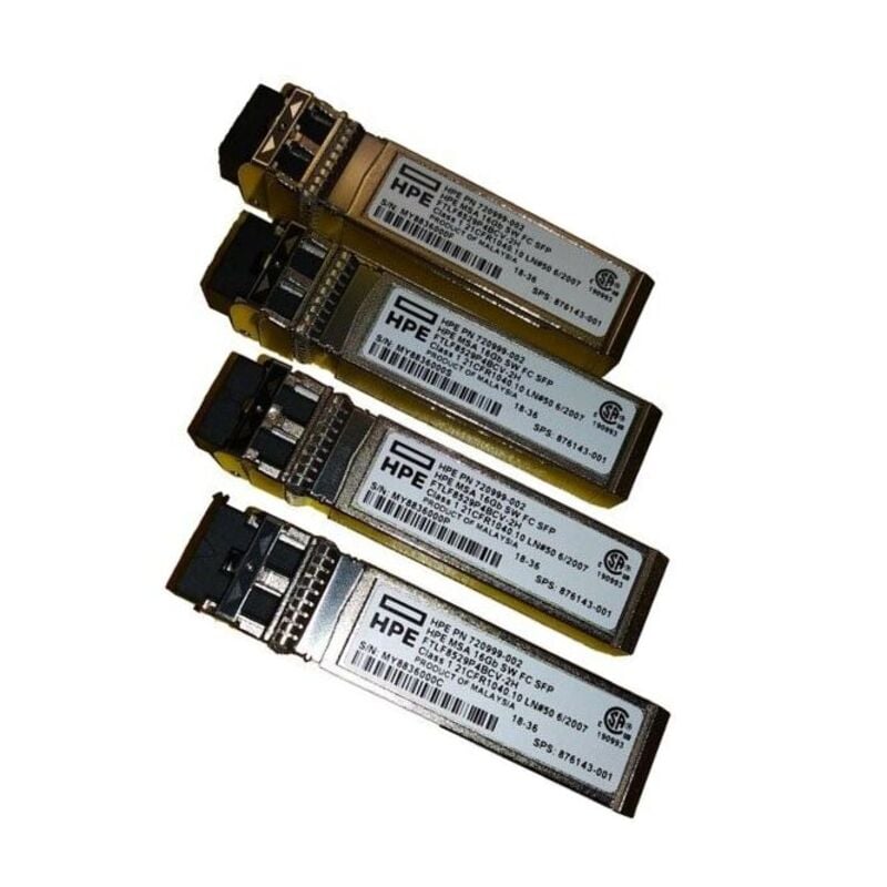 HPE C8R24B MSA 16GB Short Wave SFP+ 4-Pack Transceiver Fibre Channel ...