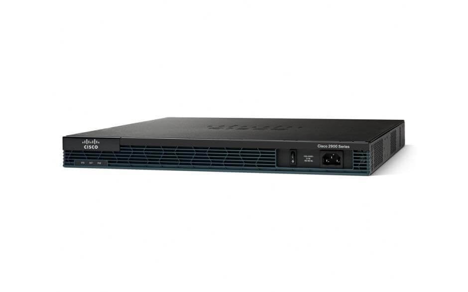 C2901-VSEC-SRE/K9 Cisco 2901 Integrated Services Router – 2 Ports – 11 ...