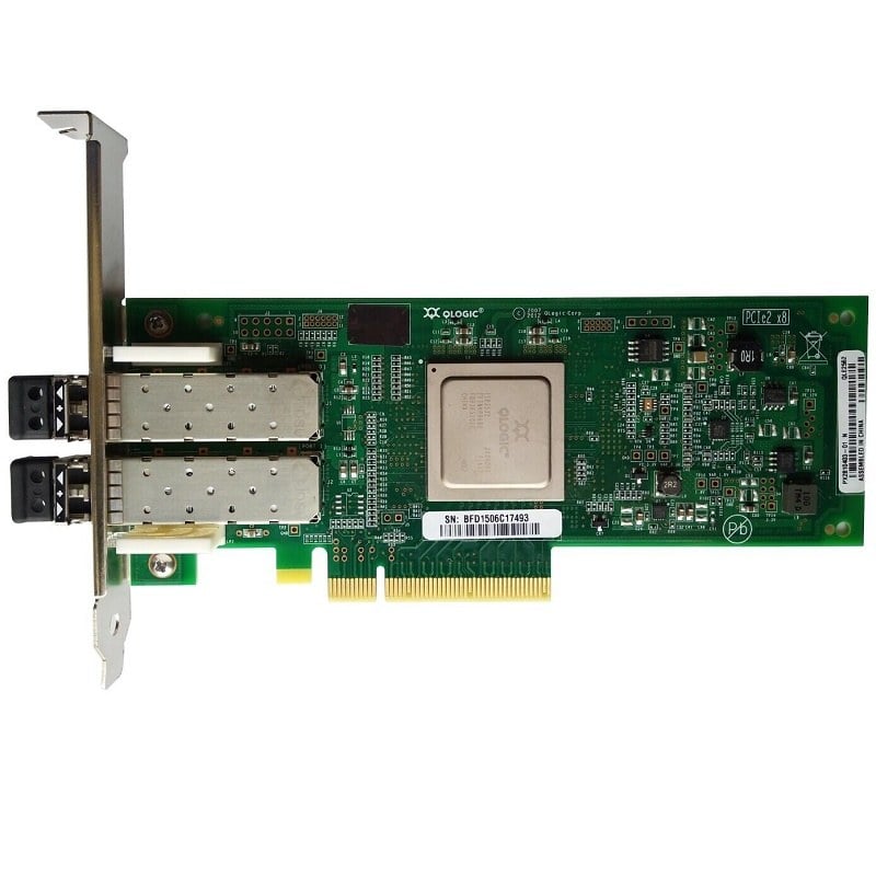 Qlogic QLE2562-CK-HP Sanblade 8gb Dual Channel Pci-e X8 Fibre Channel ...